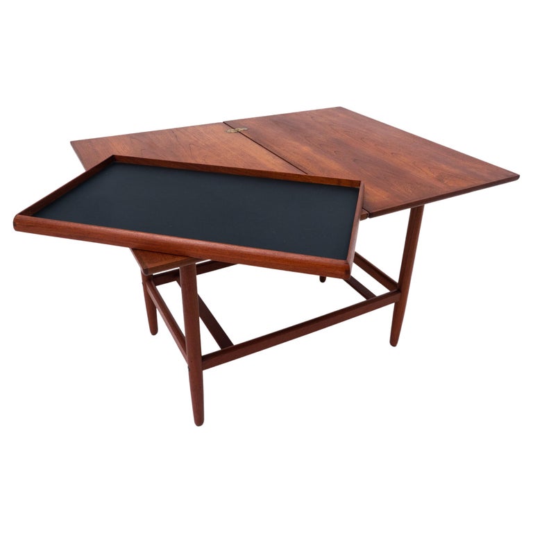 Mid-Century Modern Side Table, With Removable Top, Wood, Scandinavian ...