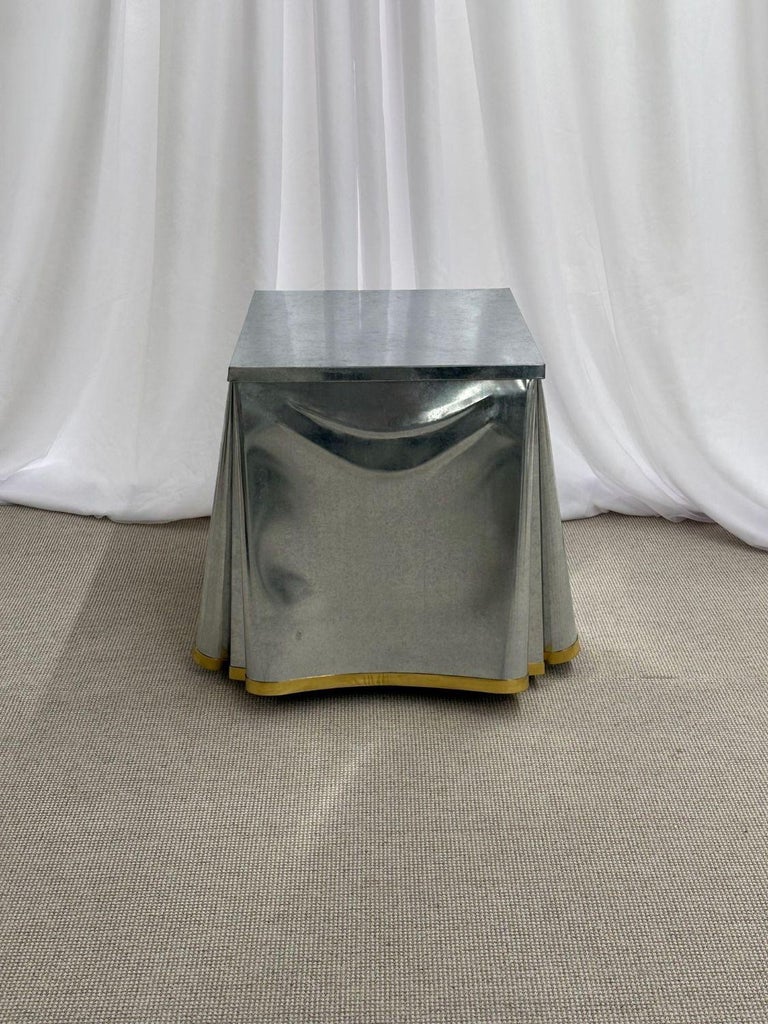 Mid-Century Modern Signed John Dickinson Galvanized Steel Drape End ...