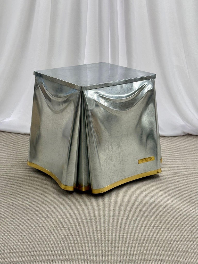 Mid-Century Modern Signed John Dickinson Galvanized Steel Drape End ...