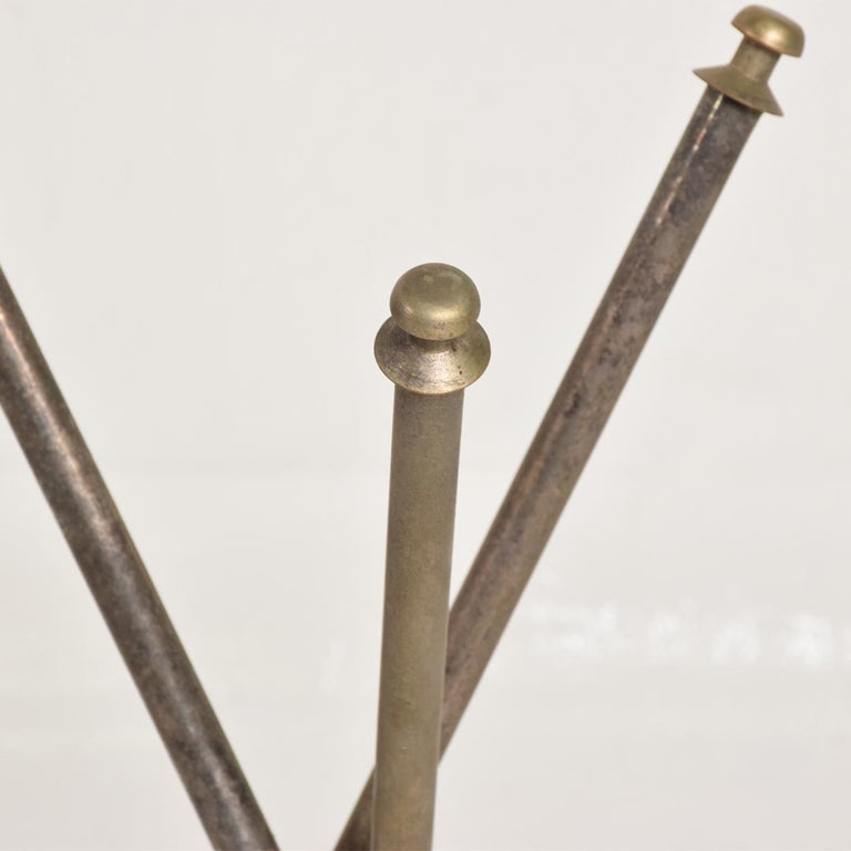 Mid-Century Modern Silver Plated Base for a Side Table For Sale at 1stDibs