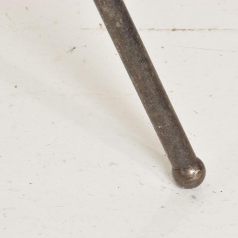 Mid-Century Modern Silver Plated Base for a Side Table For Sale at 1stDibs