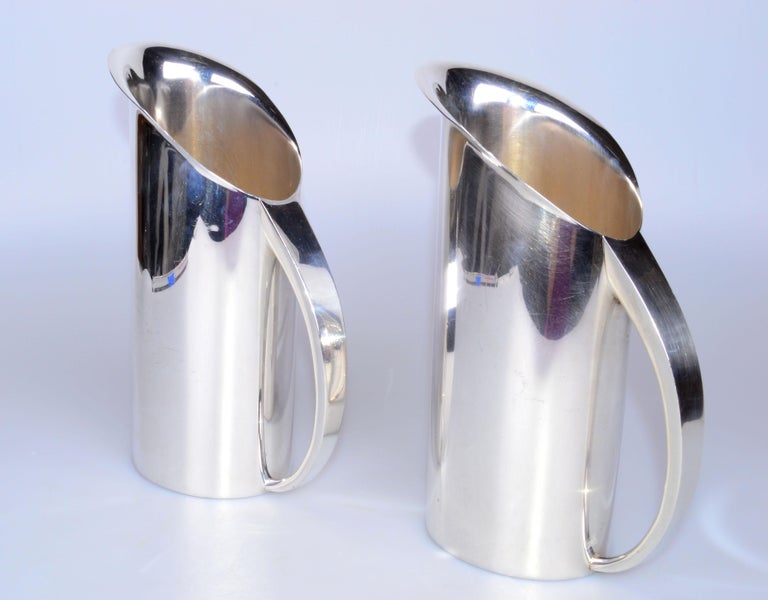 Mid-Century Modern Silver-Plated Streamline Pitchers Marked by St ...