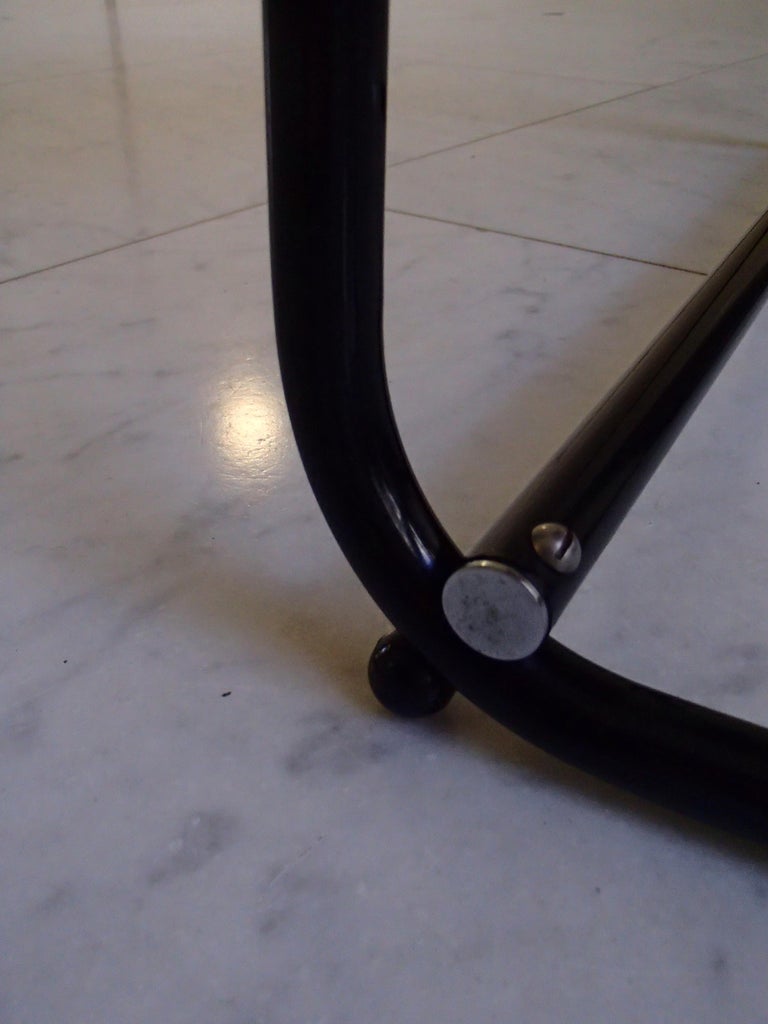 Mid-Century Modern Small Black Dressing Table or Desk with 2 Drawers ...