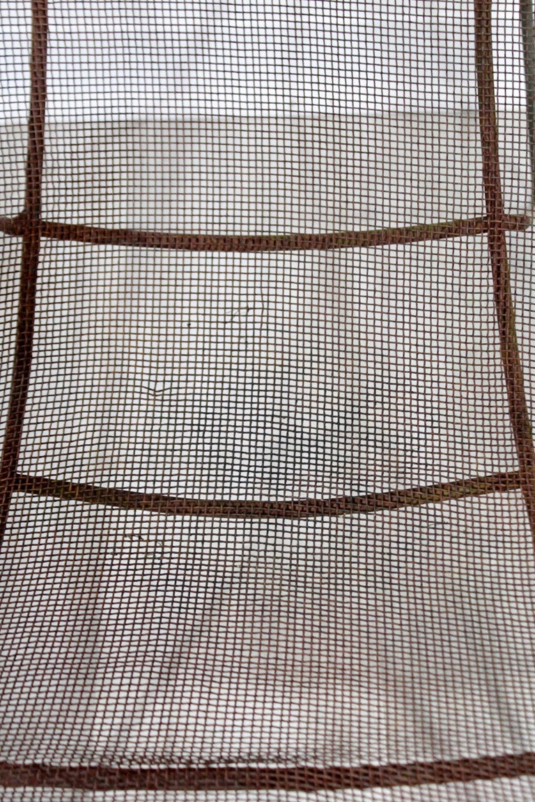 Mid-Century Modern Sol Bloom Pair of Black Iron Scoop Outdoor Patio ...