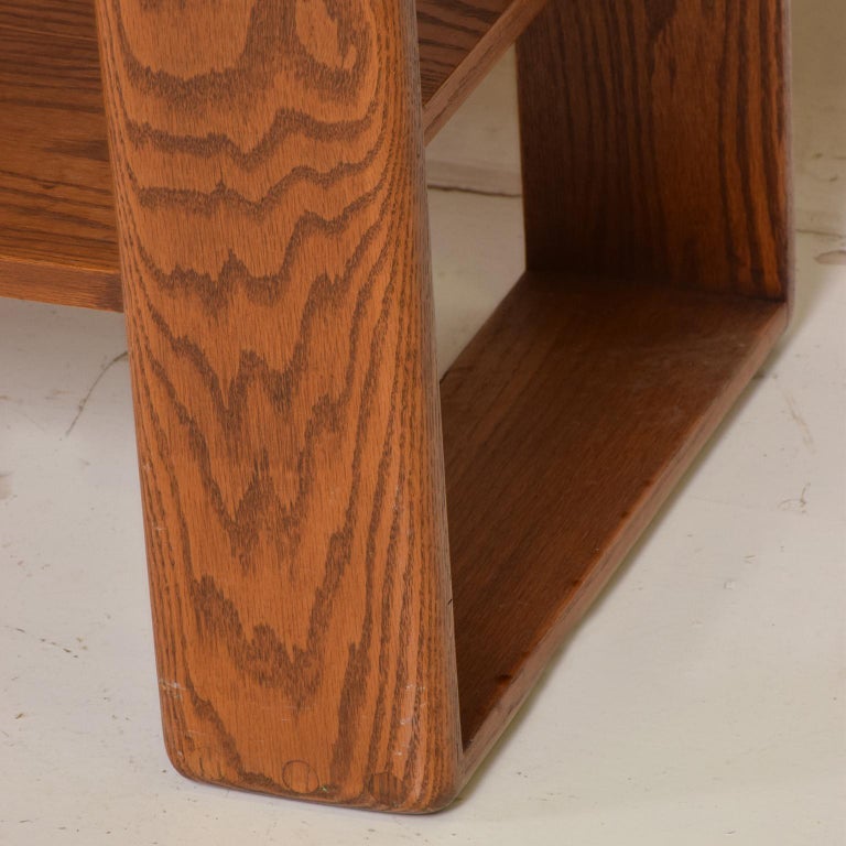 Mid-Century Modern Solid Oak Wood Wall Unit by Lou Hodges at 1stDibs | lou hodges wall unit ...