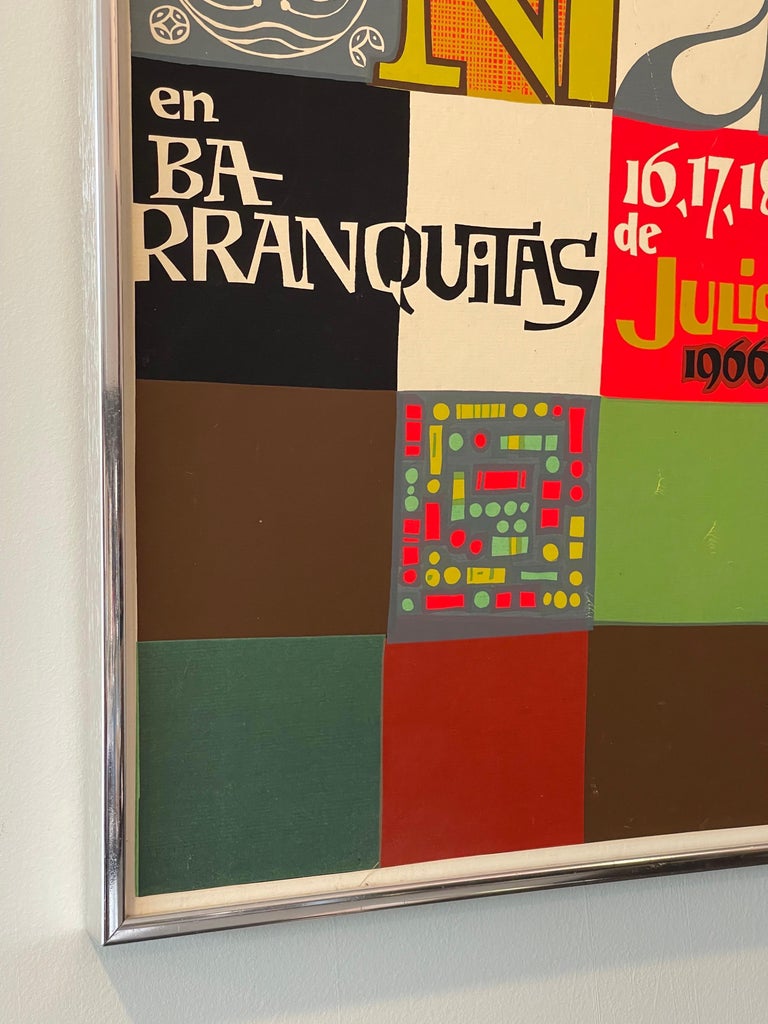 Mid-Century Modern Spanish Graphic Art Screen Print by Homar For Sale ...