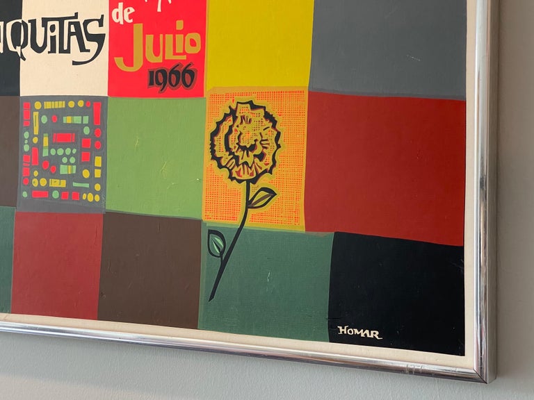 Mid-Century Modern Spanish Graphic Art Screen Print by Homar For Sale ...