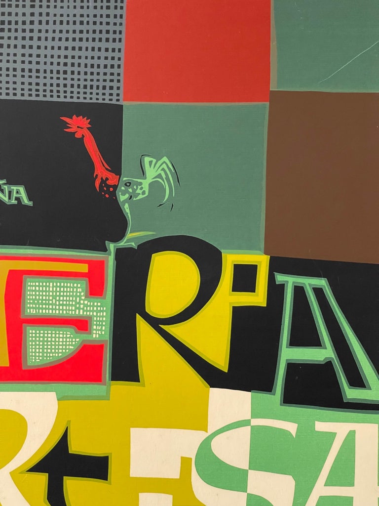 Mid-Century Modern Spanish Graphic Art Screen Print by Homar For Sale ...