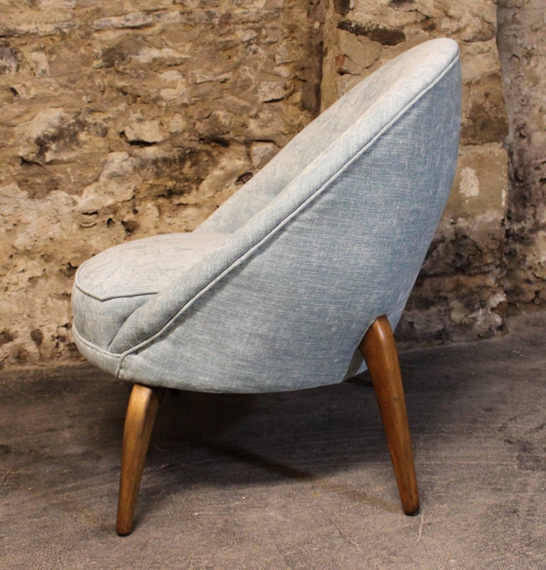 Mid-Century Modern Spider Leg Club Chair in the Style of Jean Royère at ...