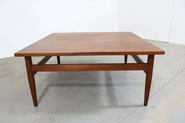 Mid-Century Scandinavian Modern Square Teak Coffee Table For Sale at ...