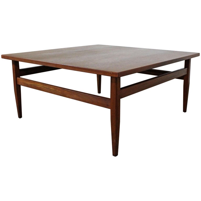 Mid-Century Scandinavian Modern Square Teak Coffee Table For Sale at ...