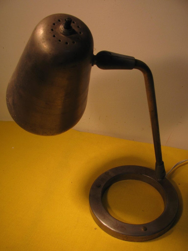 Mid-Century Modern Steel Desk Lamp Manner of Paavo Tynell For Sale at ...