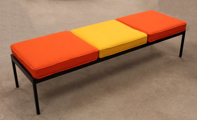 Mid-Century Modern Steelcase 3-Seat Bench 1960s George Nelson Era at ...