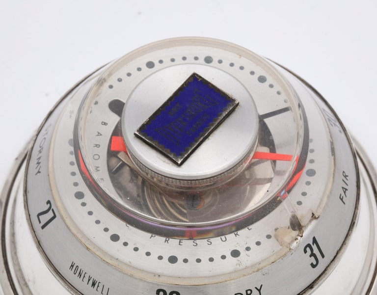 MId-Century Modern Sterling Silver-Mounted Honeywell Barometer For Sale ...