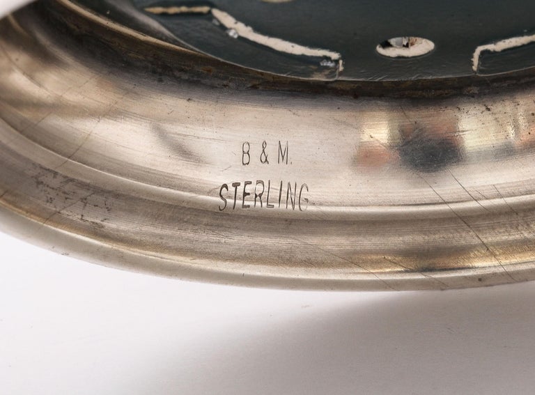 MId-Century Modern Sterling Silver-Mounted Honeywell Barometer For Sale ...