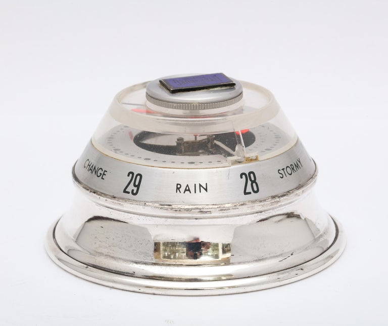 MId-Century Modern Sterling Silver-Mounted Honeywell Barometer For Sale ...