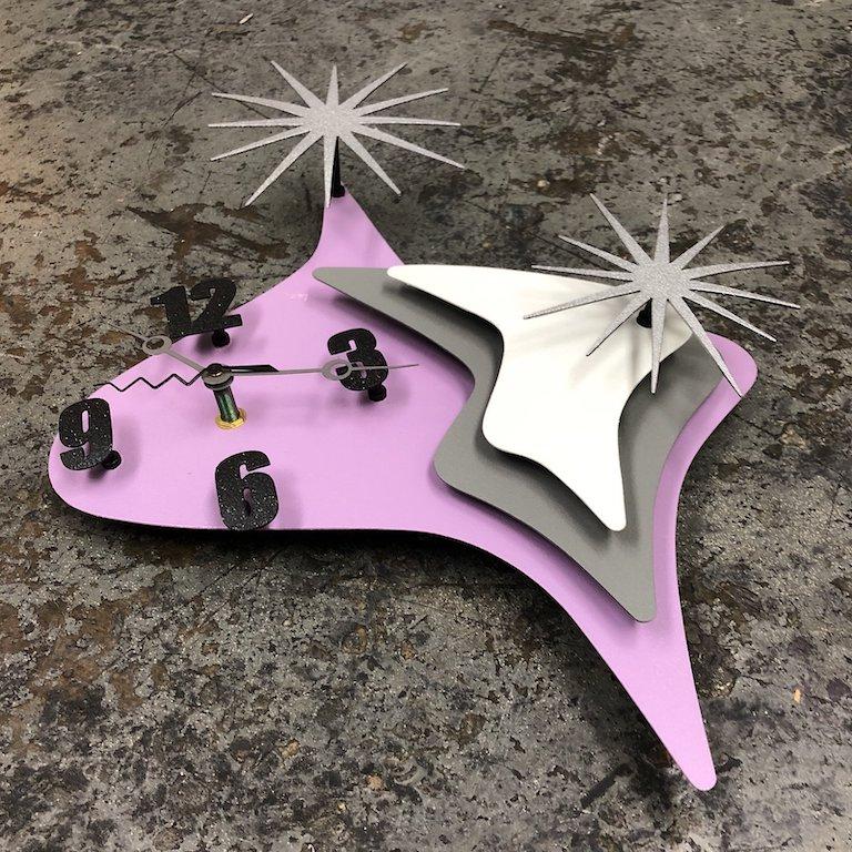 Mid-Century Modern Stevo Tomic Custom Atomic Wall Clock For Sale at ...