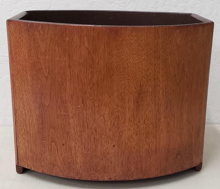 Mid-Century Modern Stow and Davis Teak Paper Bin, circa 1960s For Sale ...