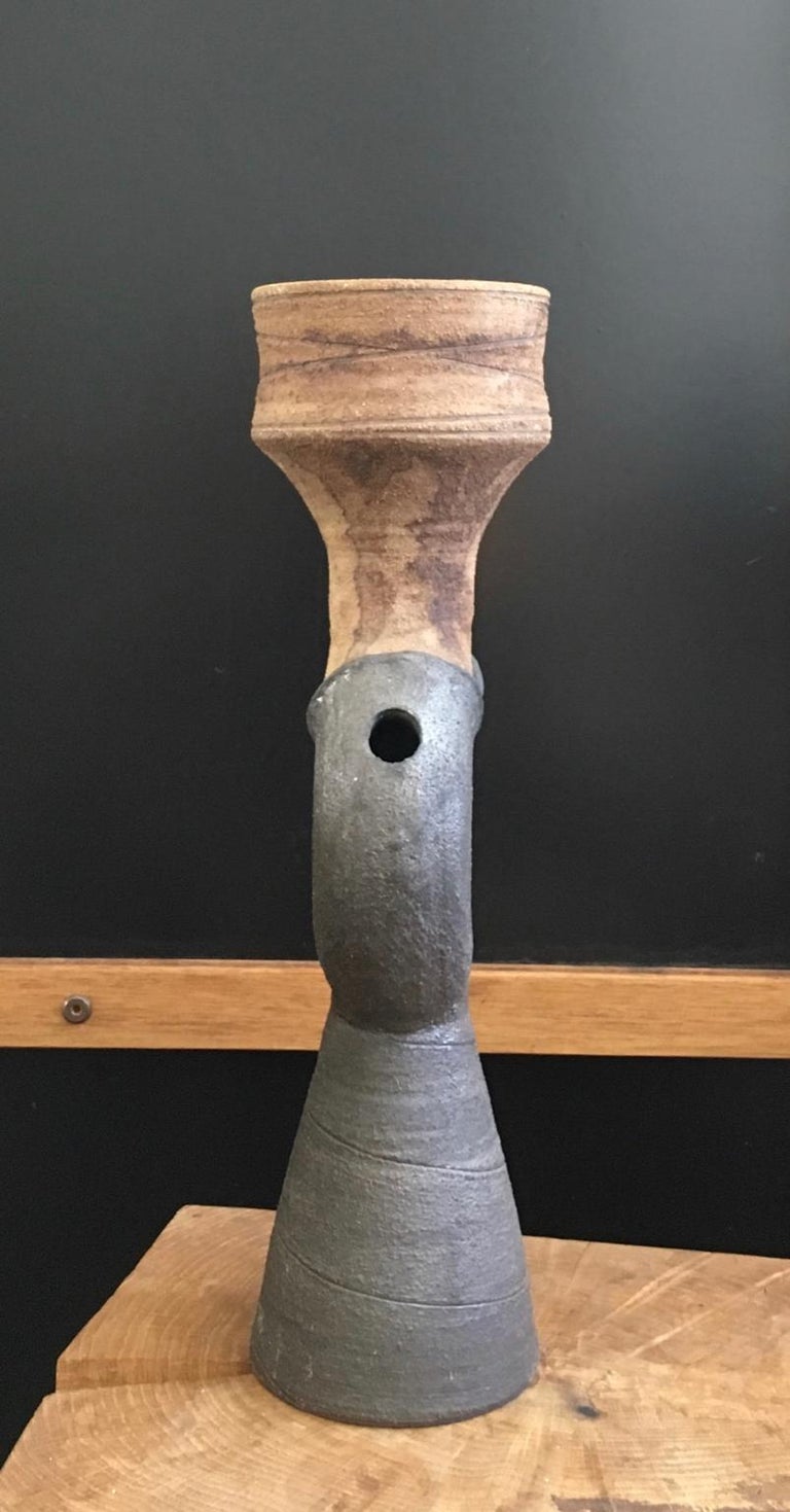 Mid-Century Modern Studio Ceramic Sculpture or Vessel by Clive Brooker ...