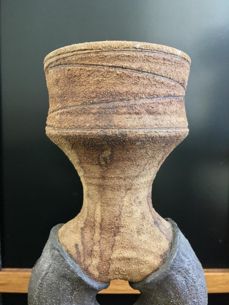 Mid-Century Modern Studio Ceramic Sculpture or Vessel by Clive Brooker ...