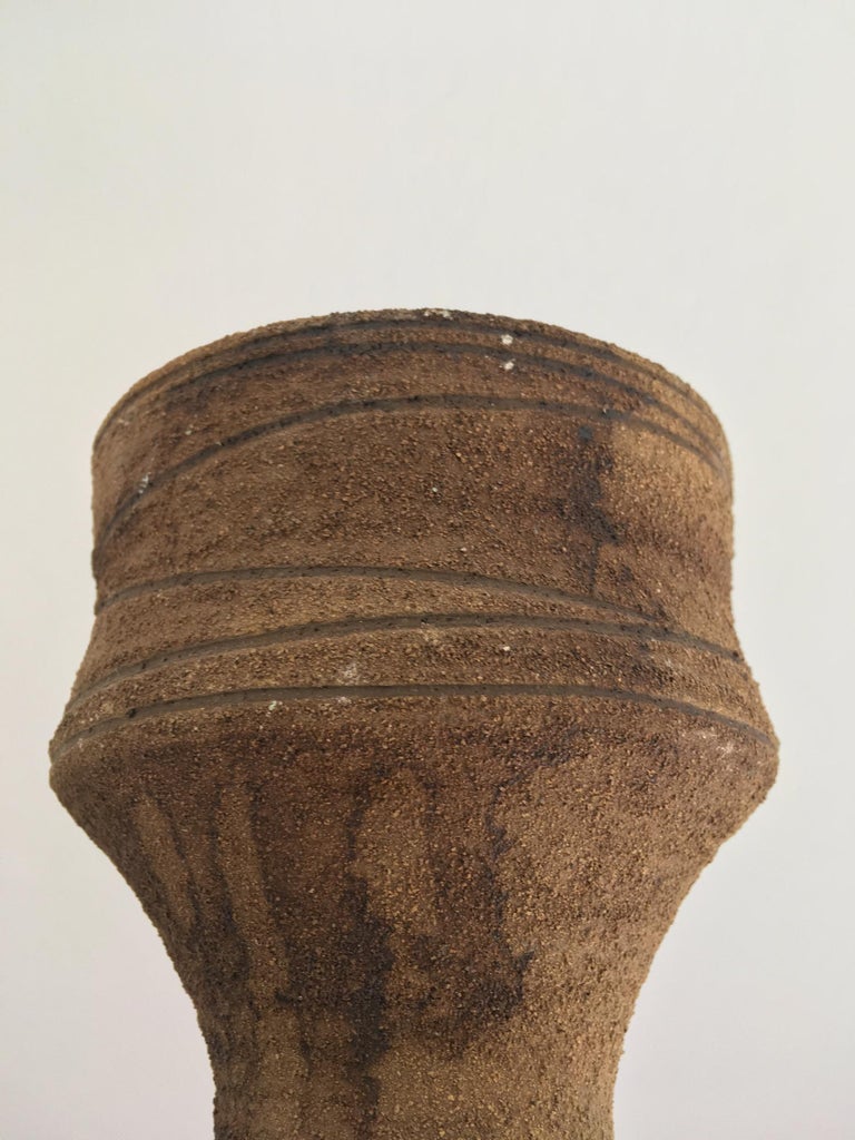 Mid-Century Modern Studio Ceramic Sculpture or Vessel by Clive Brooker ...