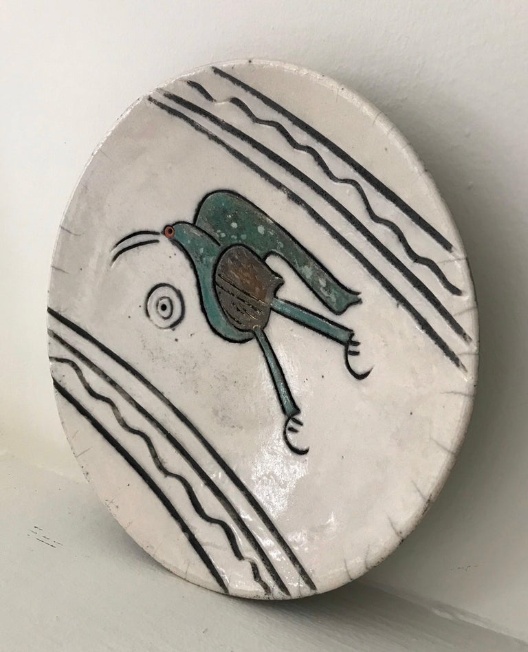 Mid-Century Modern Studio Pottery Ceramic Dish, Dodo Bird, Signed For ...