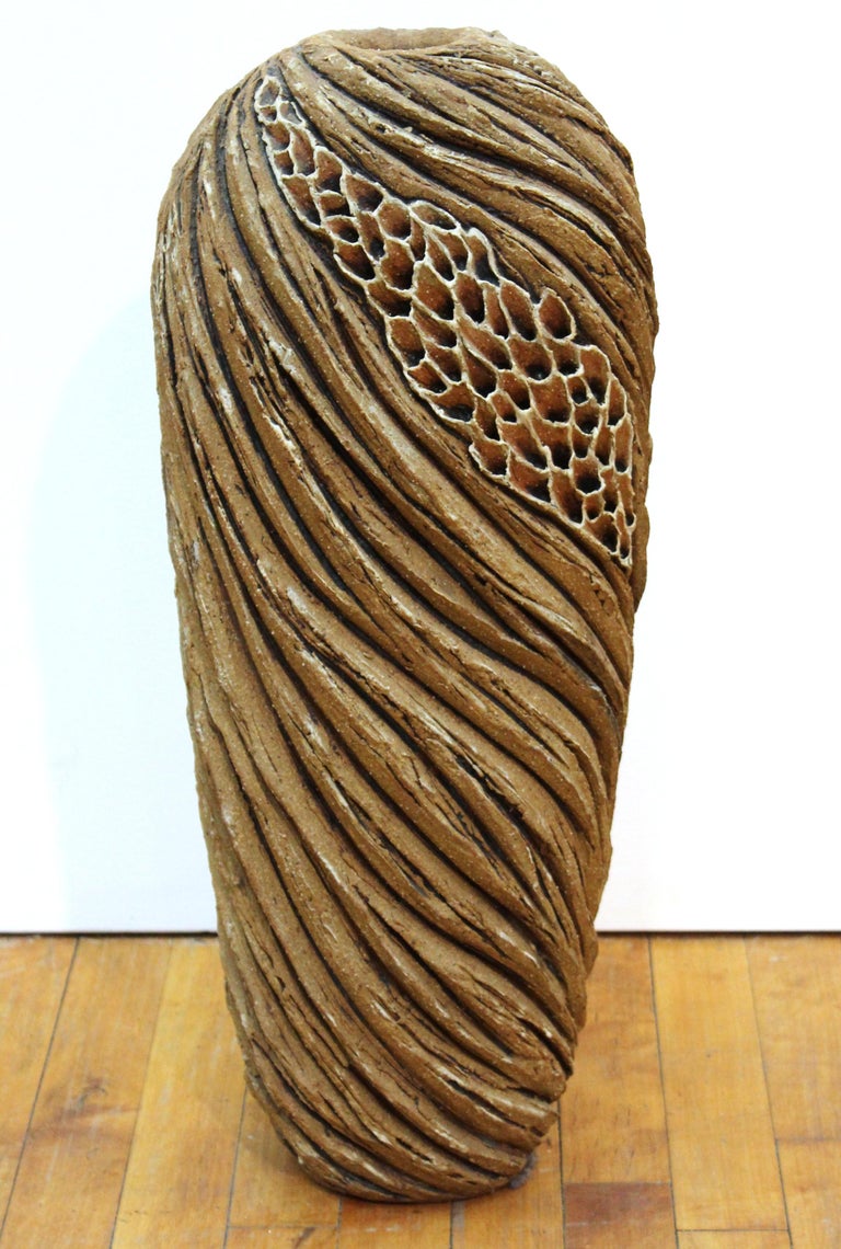 Mid-Century Modern Style Art Pottery Vase at 1stDibs