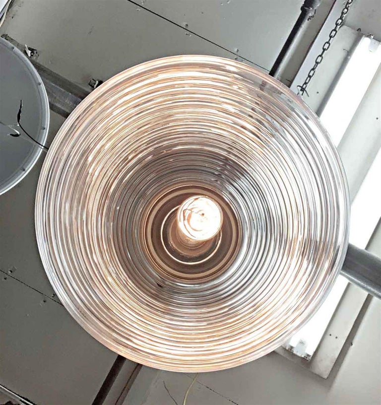 Mid-Century Modern Style Clear Glass Beehive Pendant Light For Sale at ...