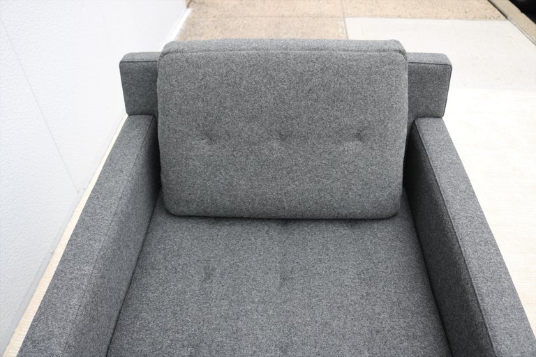 Mid-Century Modern Style Coalesse Millbrae Lifestyle Gray Wool Lounge ...