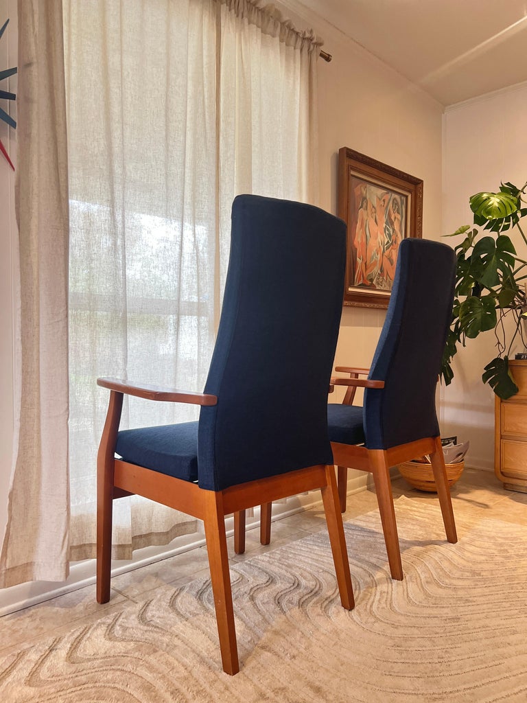 Mid-Century Modern Style High Back Chairs by Parker Knoll from 1981 For ...