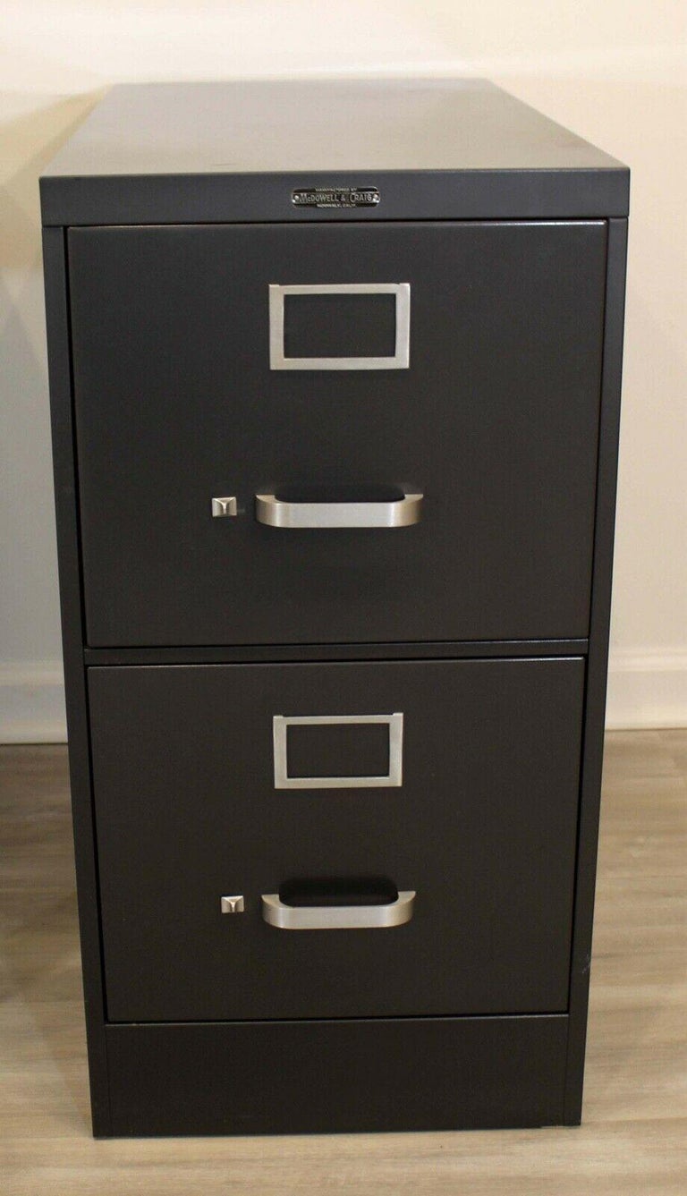 Mid-Century Modern Style McDowell and Craig Steel Desk and File Cabinet ...