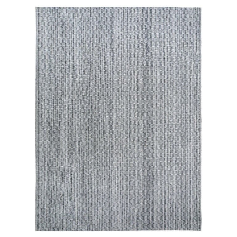 Mid-Century Modern Style Minimalist Pattern Flatweave Rug For Sale at ...