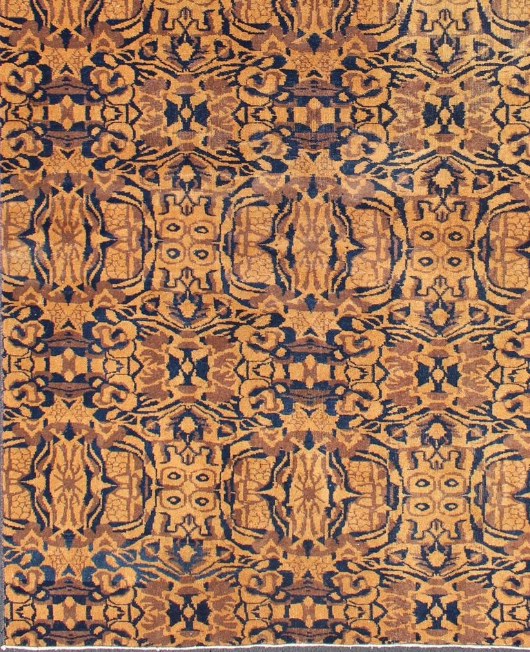 Vintage Mid-Century Modern Style in Navy, Camel, Caramel, Coffee and ...