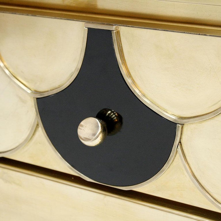 Mid-Century Modern Style Solid Wood and Brass Italian Commodes For Sale ...