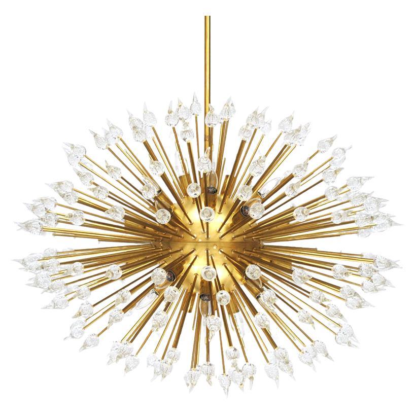Mid-Century Modern Style Murano Glass Chandelier For Sale at 1stDibs