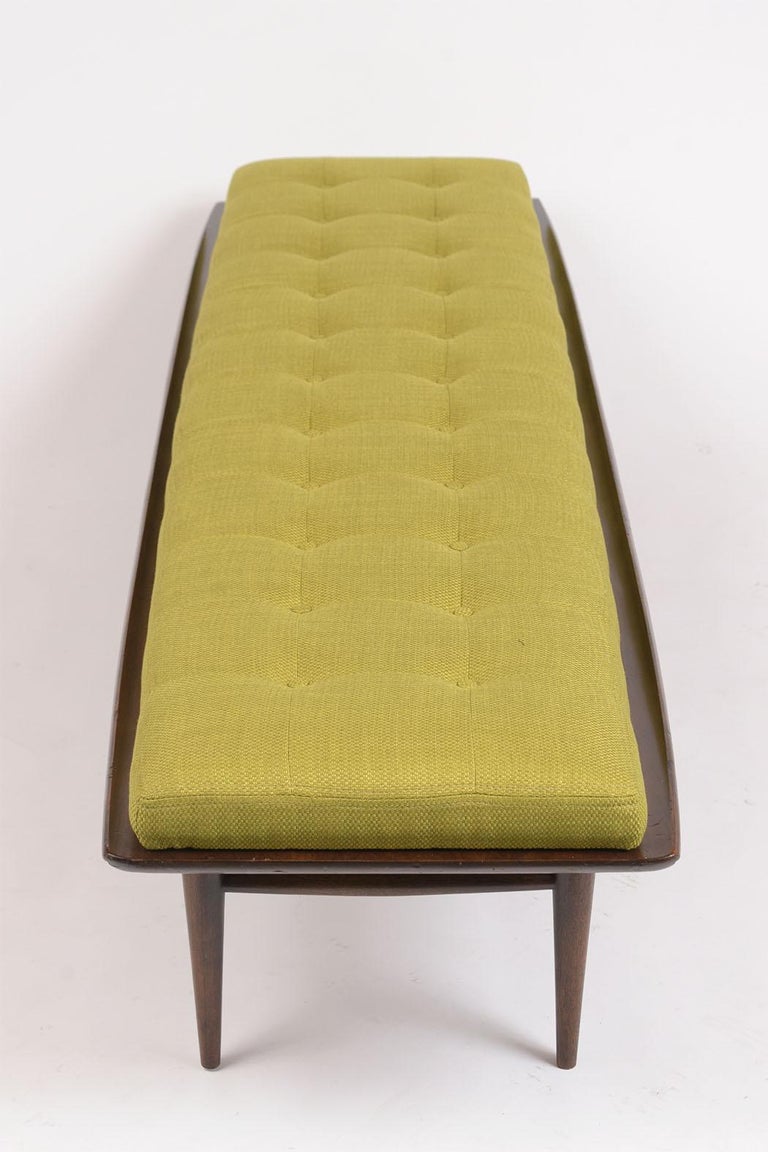 Mid-Century Modern Style Tufted Low Bench at 1stDibs