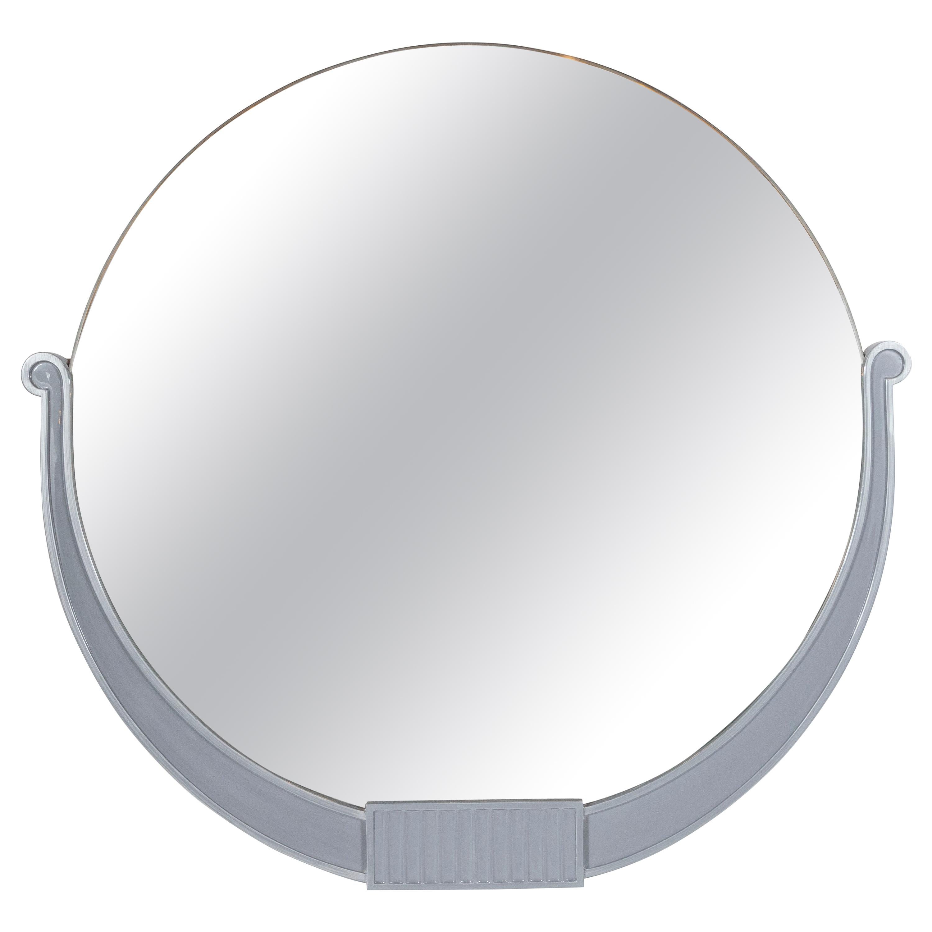 Mirror Carved in the Form of a Shield For Sale at 1stDibs