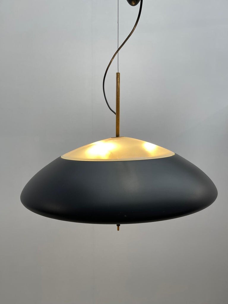 Mid-Century Modern Suspension with Counterweight by Oscar Torlasco ...