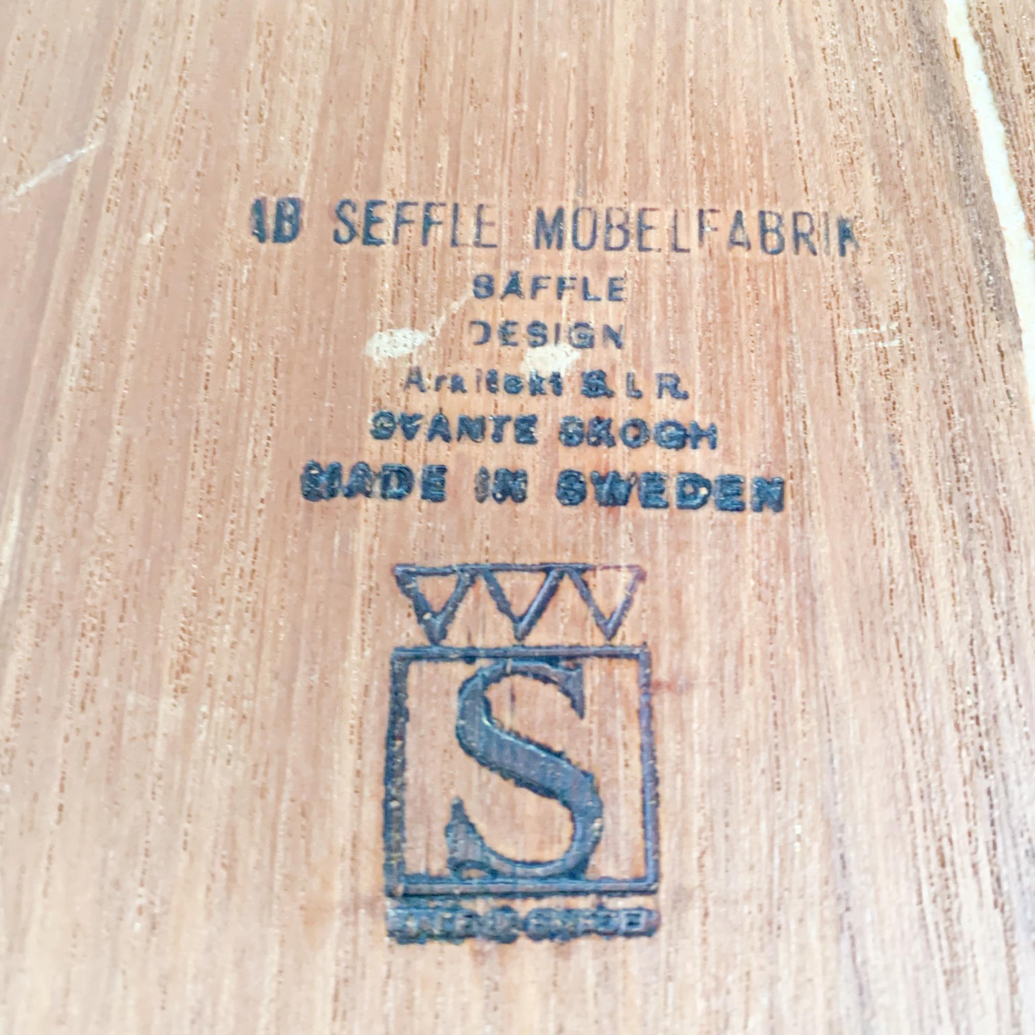 Mid-Century Modern Swedish Teak Coffee Table by AB Seffle For Sale at ...