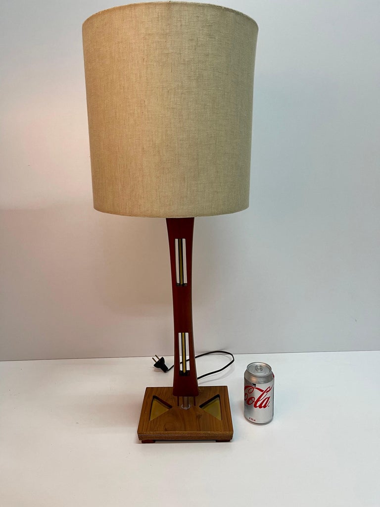 Mid-Century Modern Table Lamp by Muebles Toluxsena, Mexico 1960 For ...