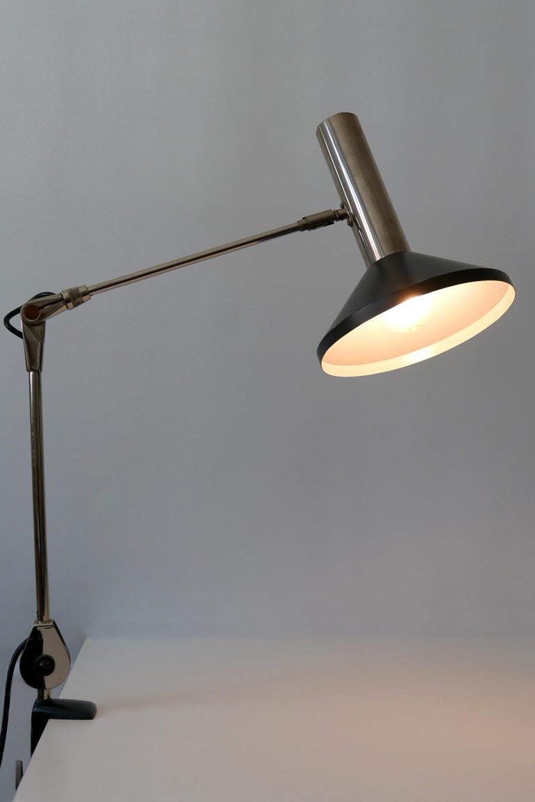 Mid-Century Modern Task Lamp or Clamp Table Light by Beisl 1970s ...