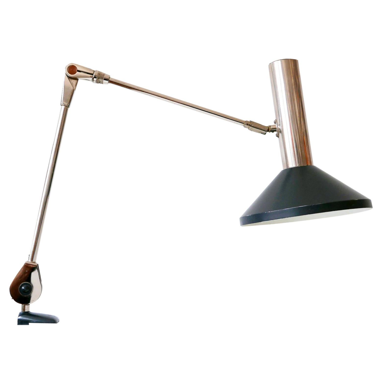 Mid-Century Modern Task Lamp or Clamp Table Light by Beisl 1970s ...