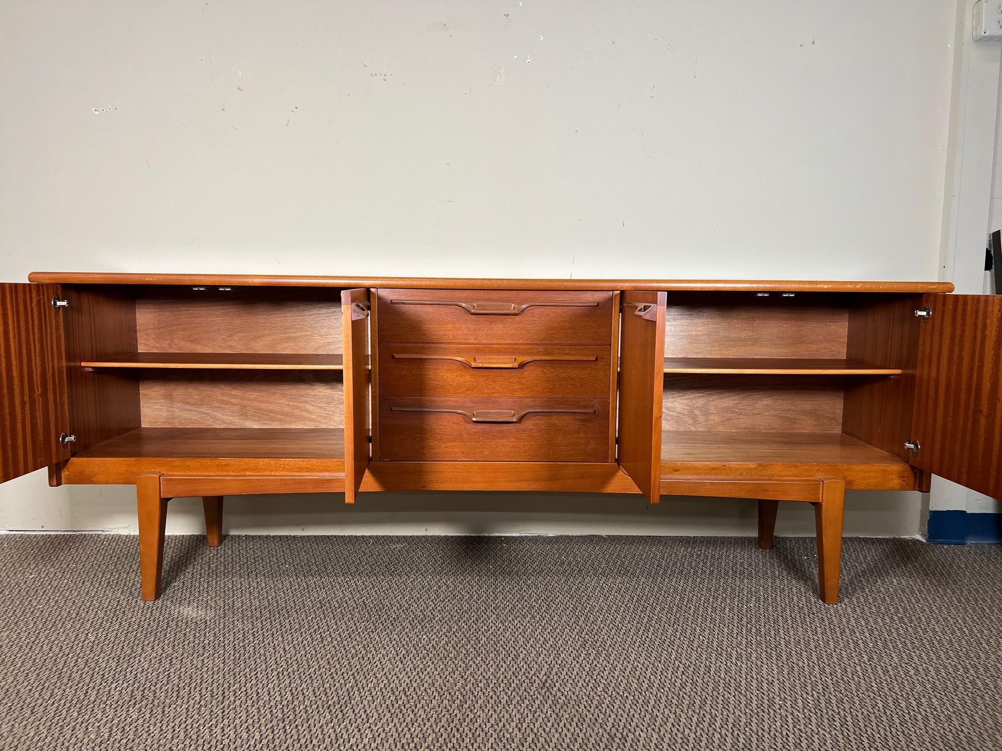Mid-Century Modern Teak Credenza Sideboard by Jentique at 1stDibs