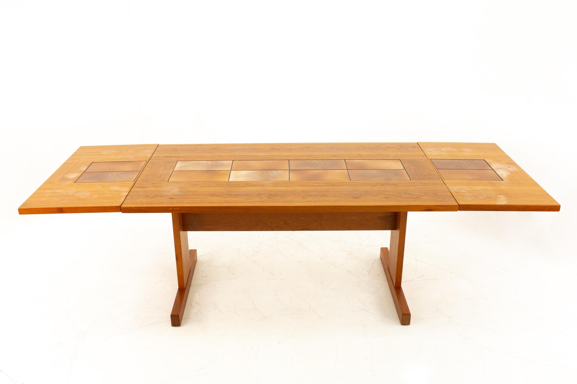 Mid-Century Modern Teak Dining Table with Tile Inlay For Sale at ...