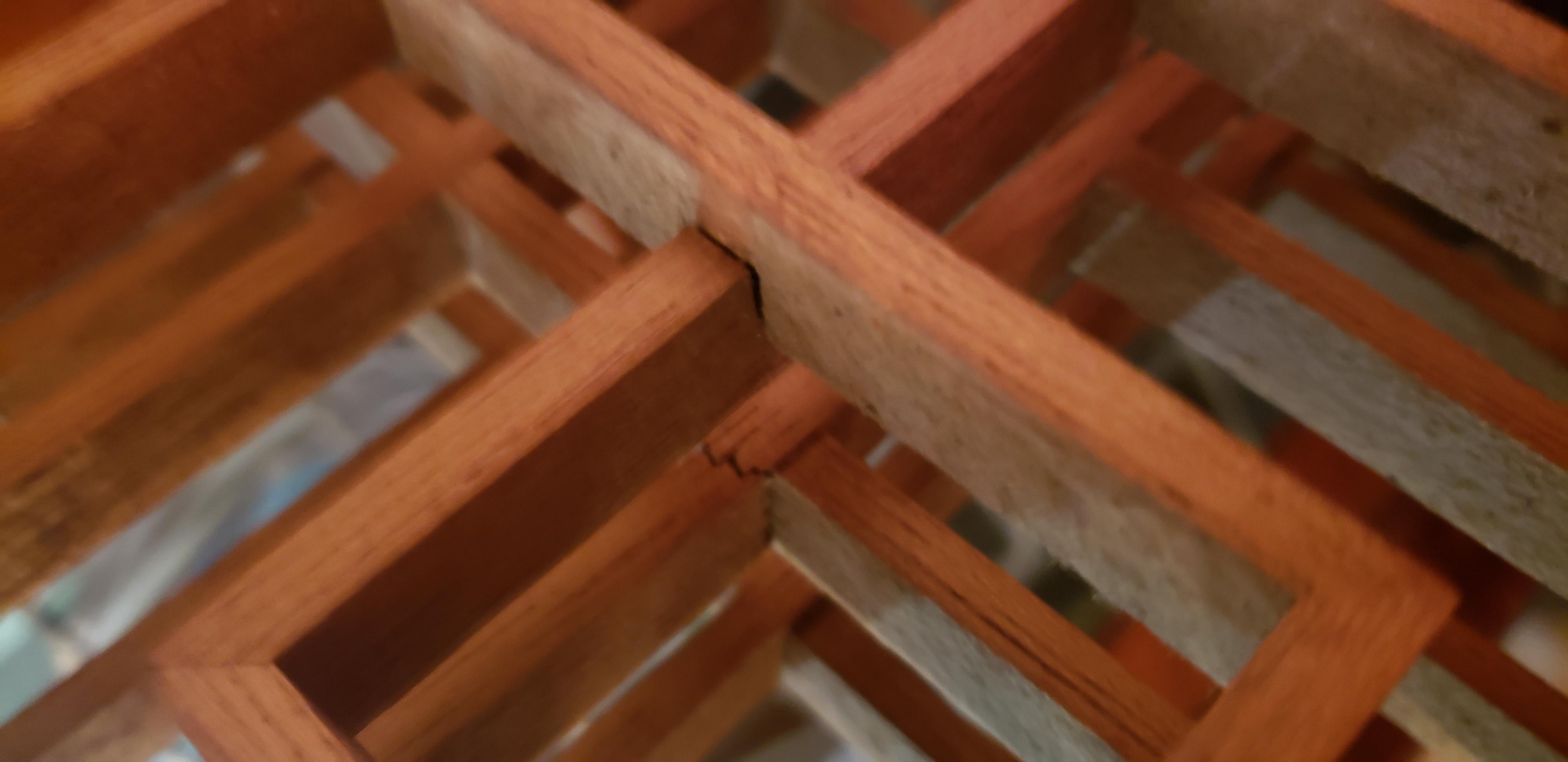 Mid-Century Modern Teak Four-Panel Lattice Folding Wall Divider For ...