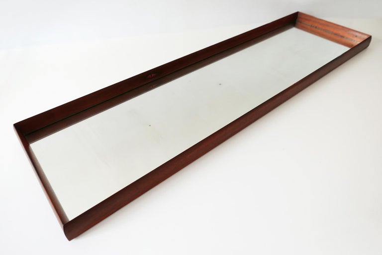 Mid-Century Modern Teak Framed Entry Wall Mirror by AB Glas and Trä ...
