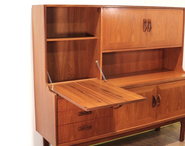 Mid-Century Modern Teak High Credenza by G Plan at 1stDibs