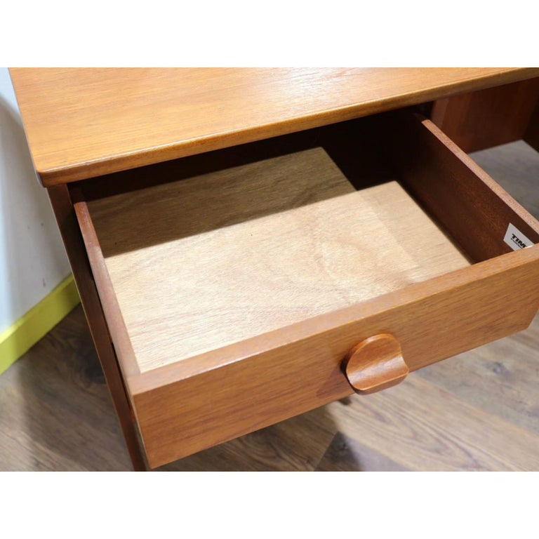 Mid-Century Modern Teak Vanity Desk by Stag Danish Style Vintage For ...