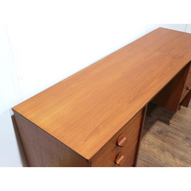 Mid-Century Modern Teak Vanity Desk by Stag Danish Style Vintage For ...