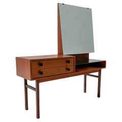 Mid Century Lacewood and Maple British Vanity Dressing Table 1950's For ...